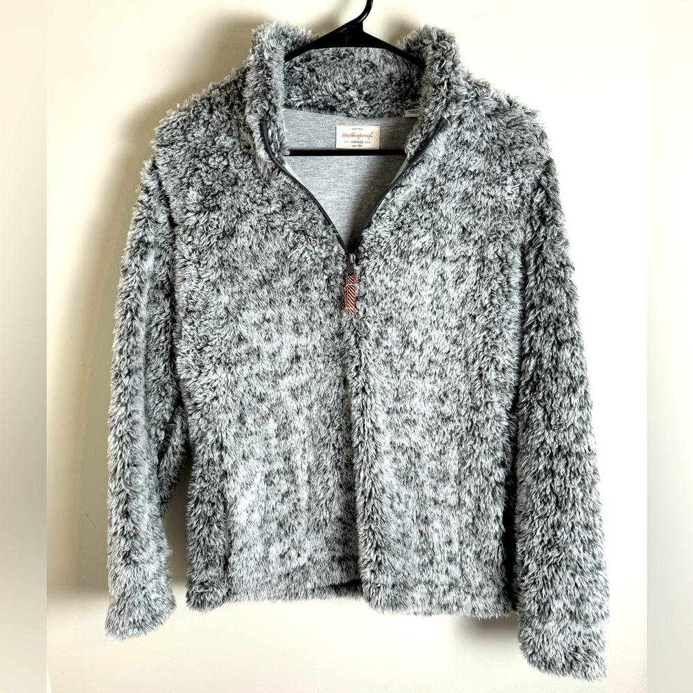 Original Weatherproof Vintage Cozy Grey Soft Teddy Pu… - Gem